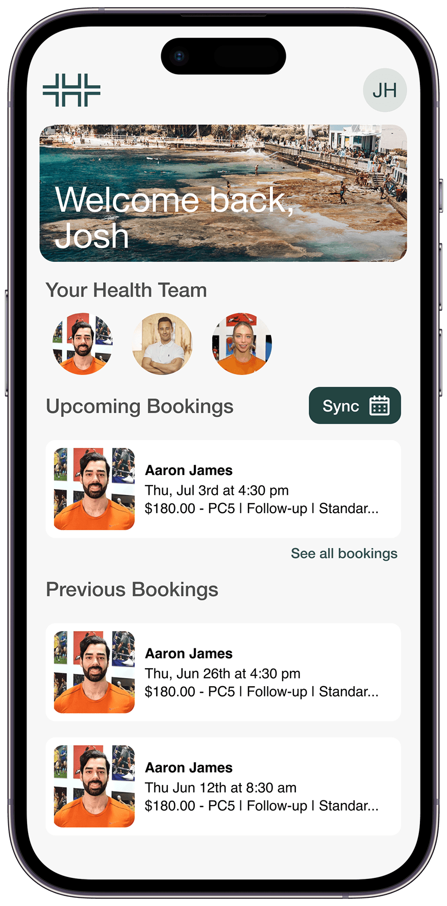 HaltH Clients, Book, Manage, Pay, and Claim